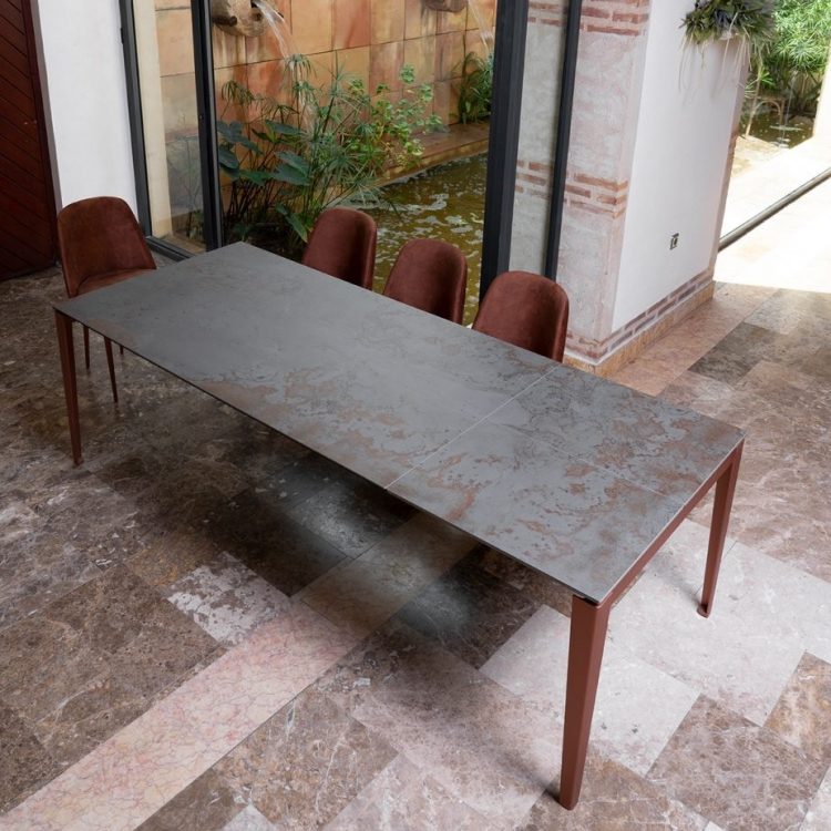 שולחן אוכל קבוע/נפתח Dylan - נטורה רהיטי מעצבים